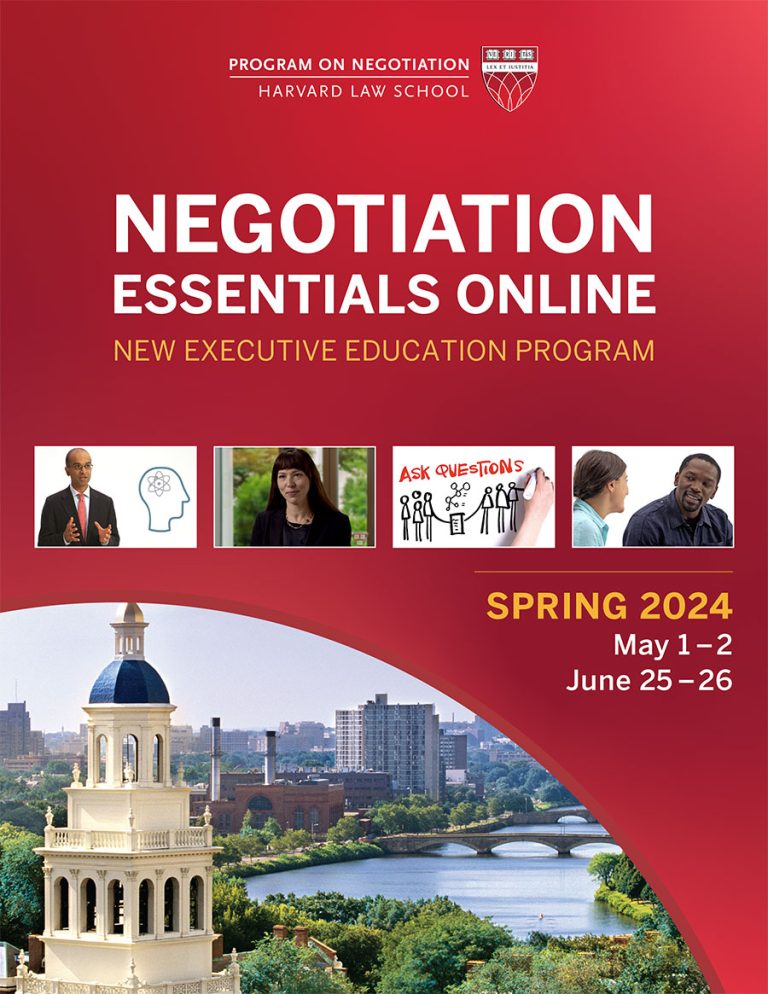 Free Reports - PON - Program on Negotiation at Harvard Law School