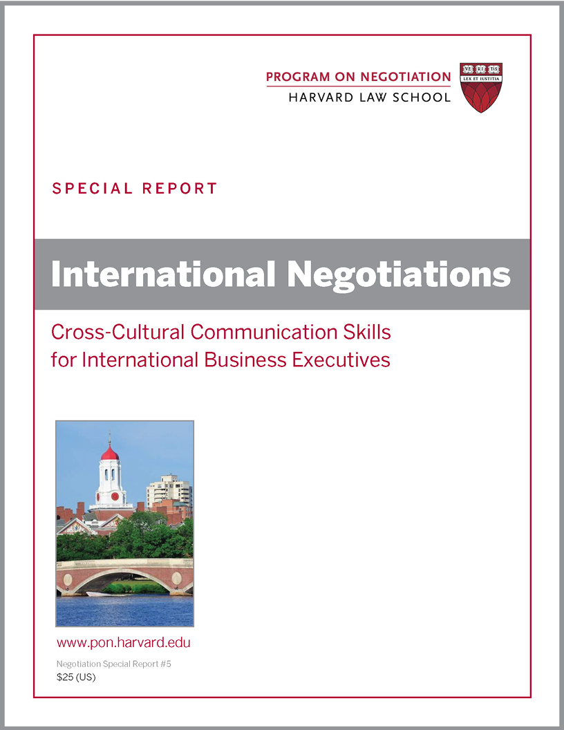 International Negotiations: Cross-Cultural Communication Skills for ...