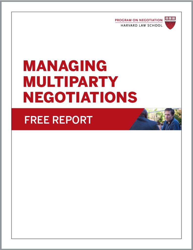 Free Reports - PON - Program on Negotiation at Harvard Law School