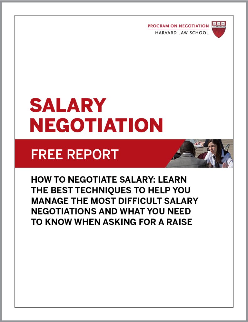 Free Reports - PON - Program on Negotiation at Harvard Law School