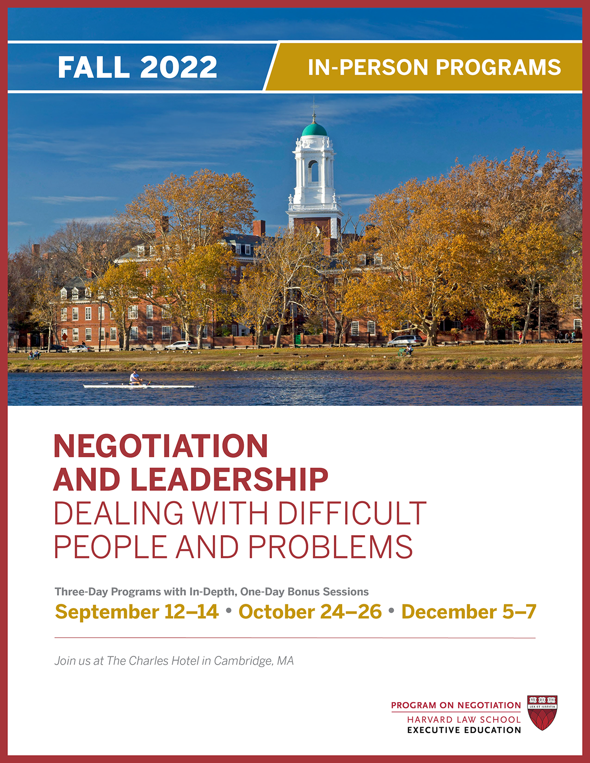Negotiation Programs - PON - Program on Negotiation at Harvard Law School