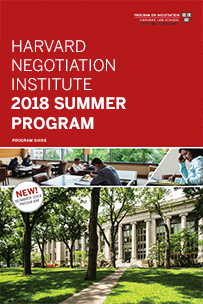Executive Education - PON - Program on Negotiation at Harvard Law School