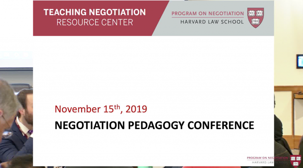 Check Out Video Highlights from the 2019 Negotiation Pedagogy ...